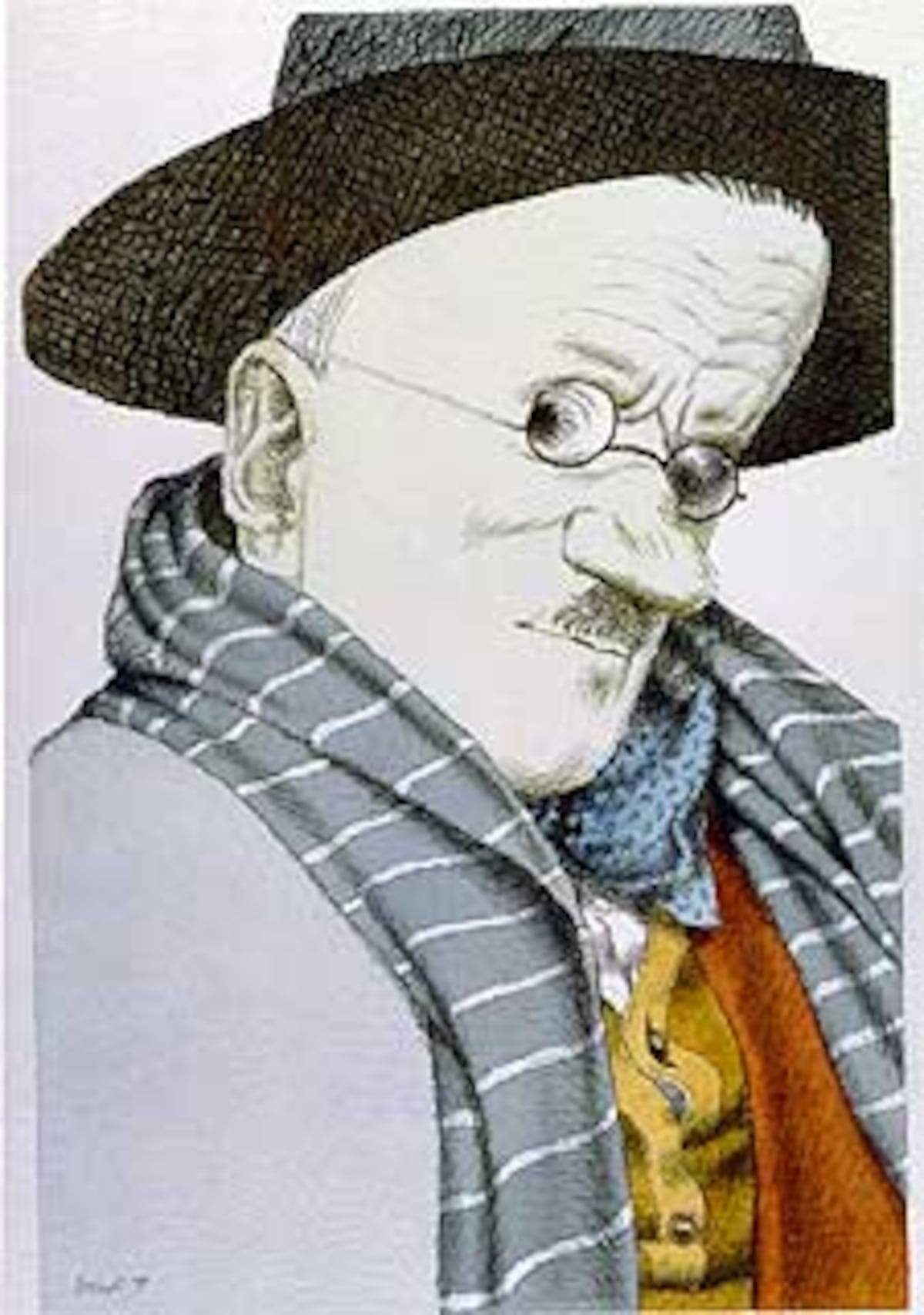 Caricatura de James Joyce | Babelia | EL PAÍS