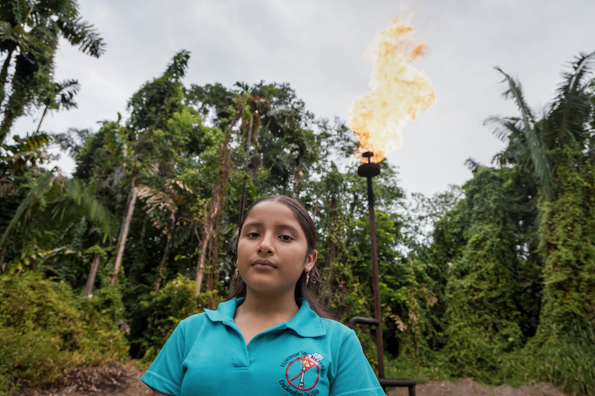 Dannya Bravo, the girl who forced Ecuador to stop burning gas in the ...