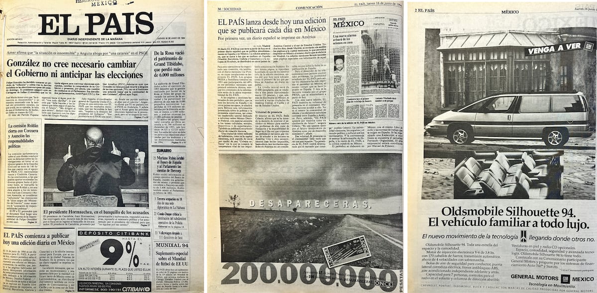 1994 y la ‘edición cero’ de EL PAÍS en México: así empezó una historia ...