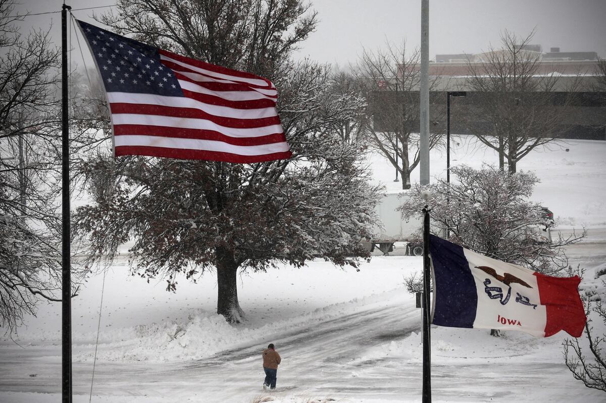 Winter storm with snow, ice, wind and bitter cold pummels much of the ...