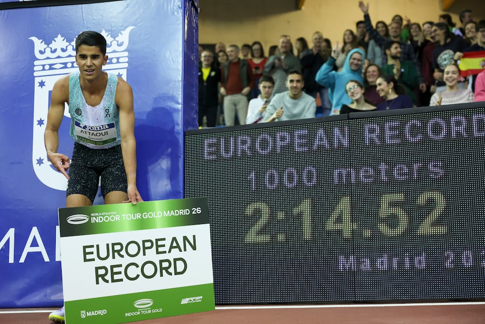 Moha Attaoui se queda a tres décimas del récord del mundo de 1.000m ...
