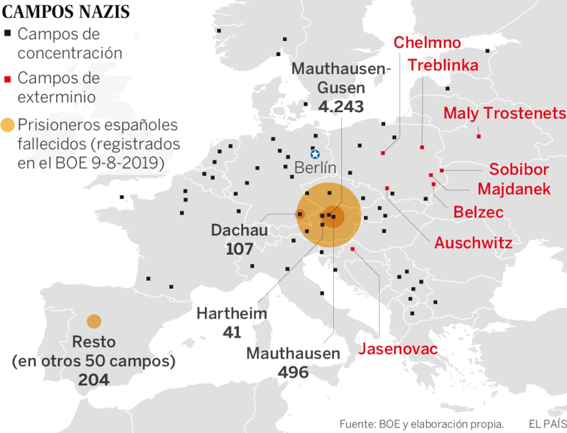 Mapa De Los Campos De Concentración Del Holocausto Yad Vashem CIPDH