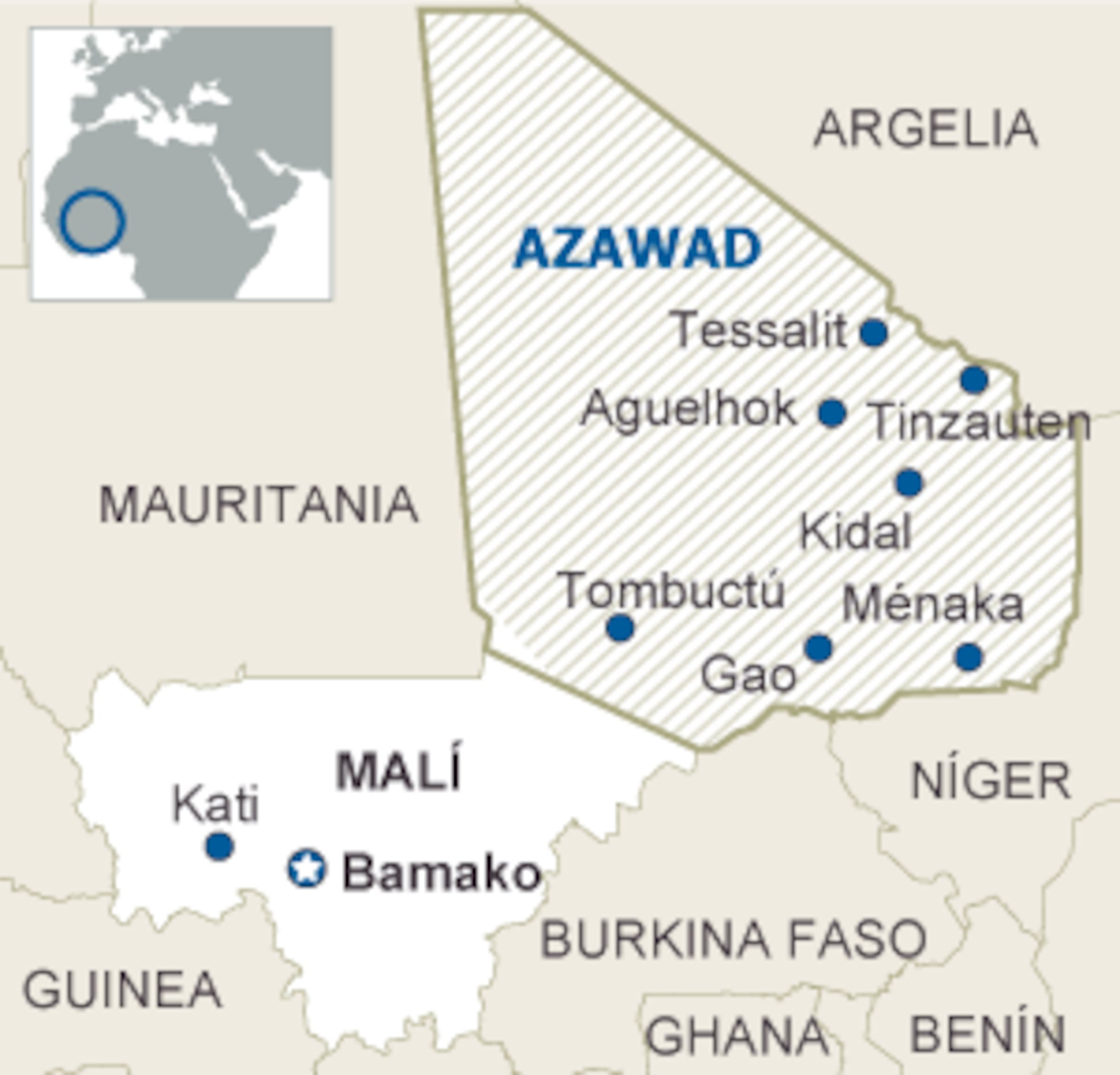 Nace en el corazón de África el Estado islámico del Azawad ...