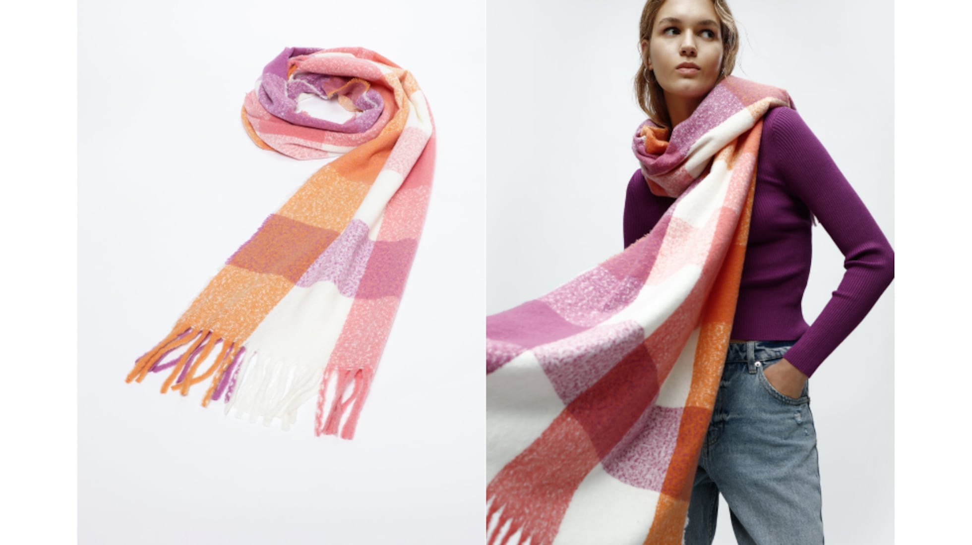 Ocho maxi bufandas que son tendencia esta temporada | Estilo de vida ...