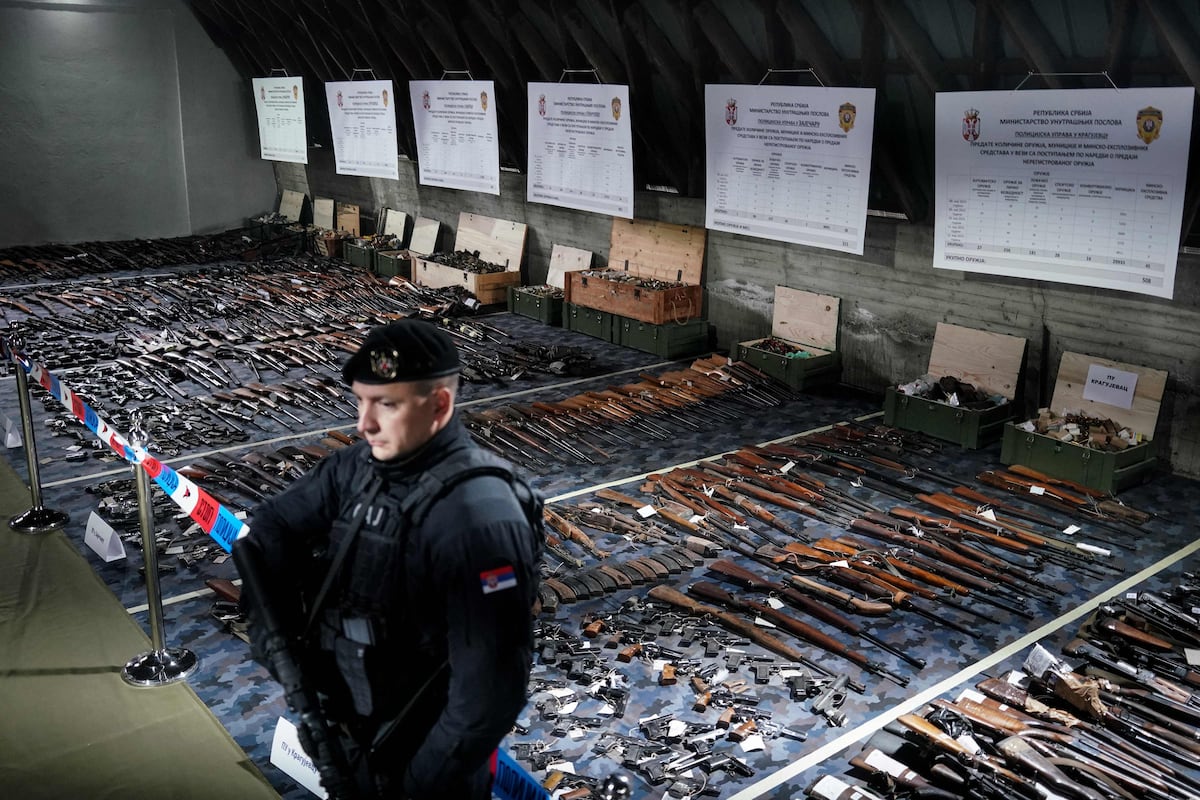 Guns, grenades and rocket launchers among 13,500 weapons surrendered ...