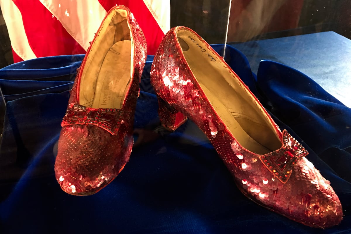 Stolen ‘Wizard of Oz’ ruby slippers will go on an international tour ...