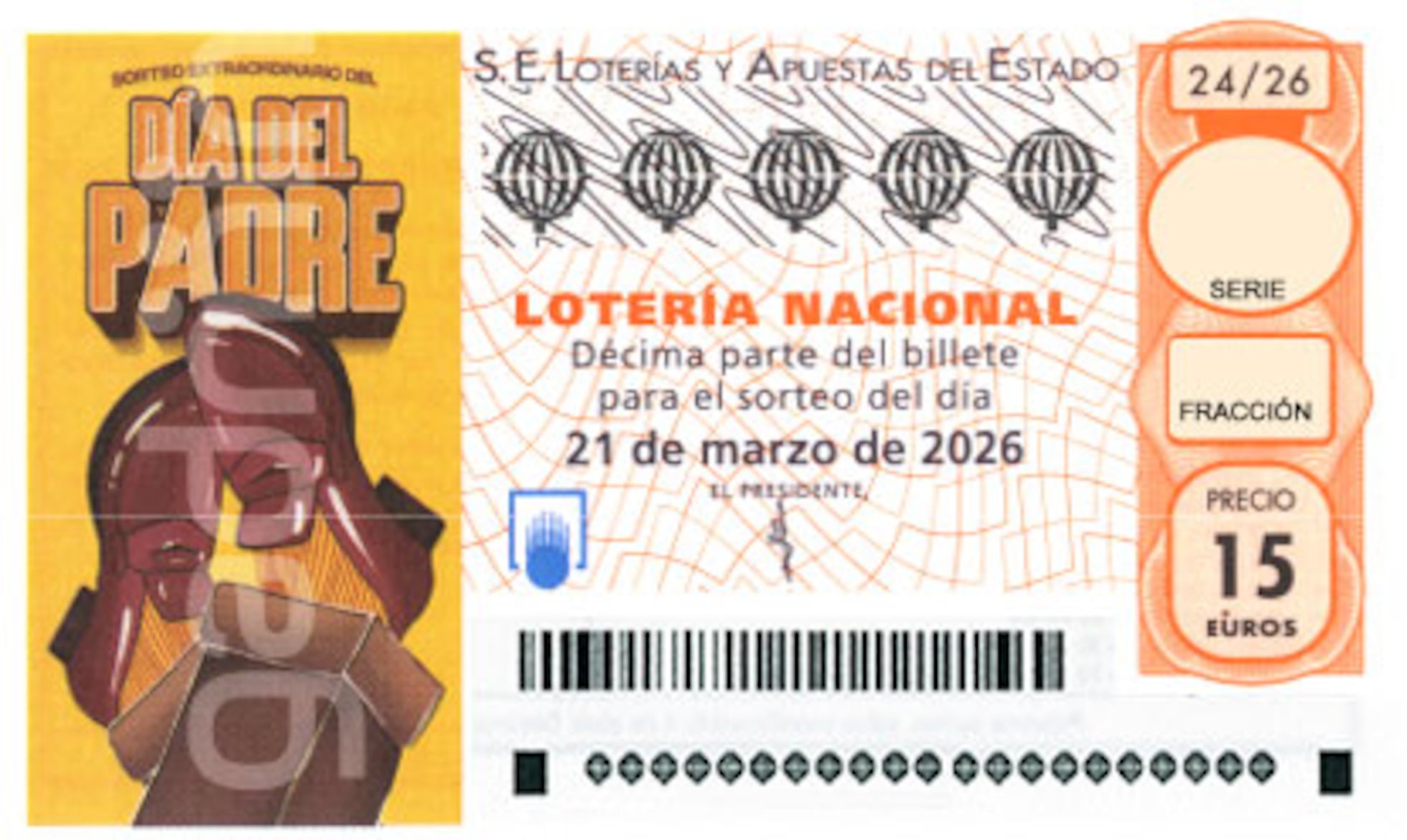 Sorteo Extraordinario de Lotería Nacional del Día del Padre 2026 ...