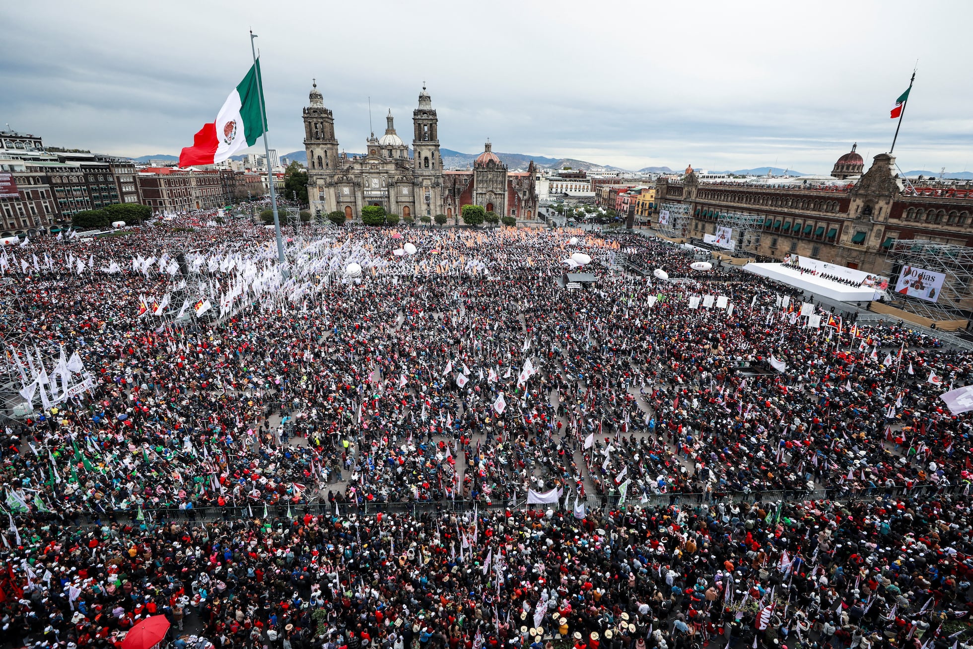 El evento del Claudia Sheinbaum en el Zócalo, en imágenes | Fotos | EL ...