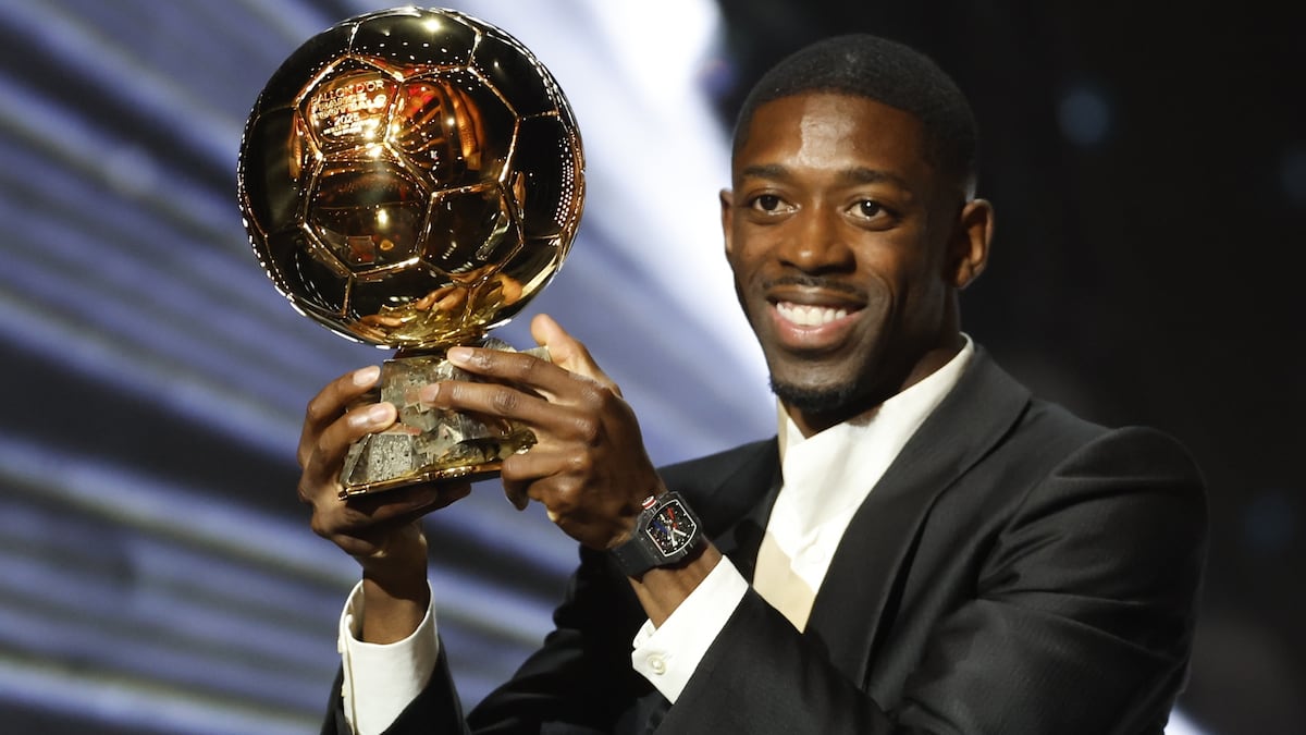 El PSG de Luis Enrique corona a Ousmane Dembélé como nuevo Balón de Oro ...