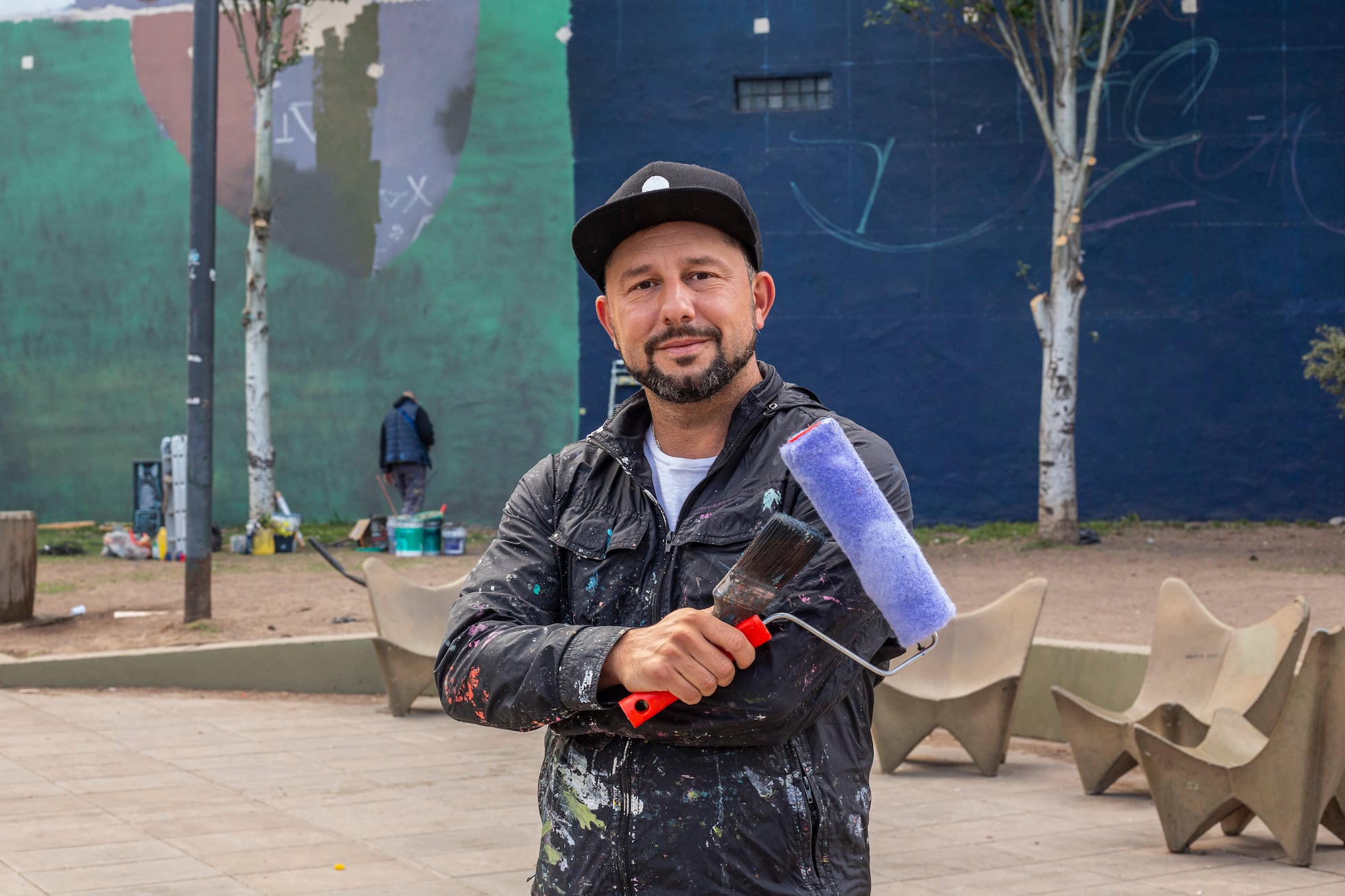 Martín Ron, el artista detrás del mural de Maradona más grande del ...