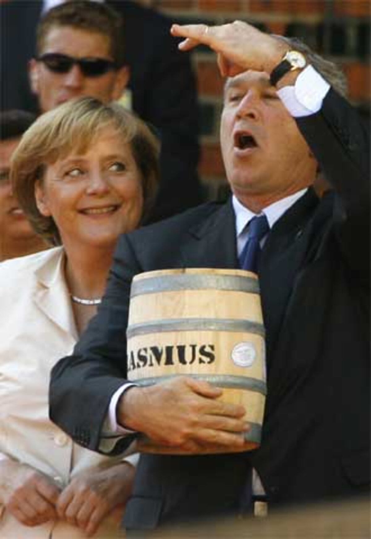 Angela Merkel y George W. Bush | Internacional | EL PAÍS