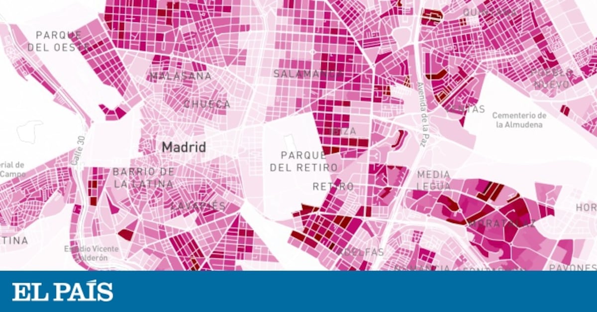 El mapa de la edad | Las calles con más niños y más mayores de España ...