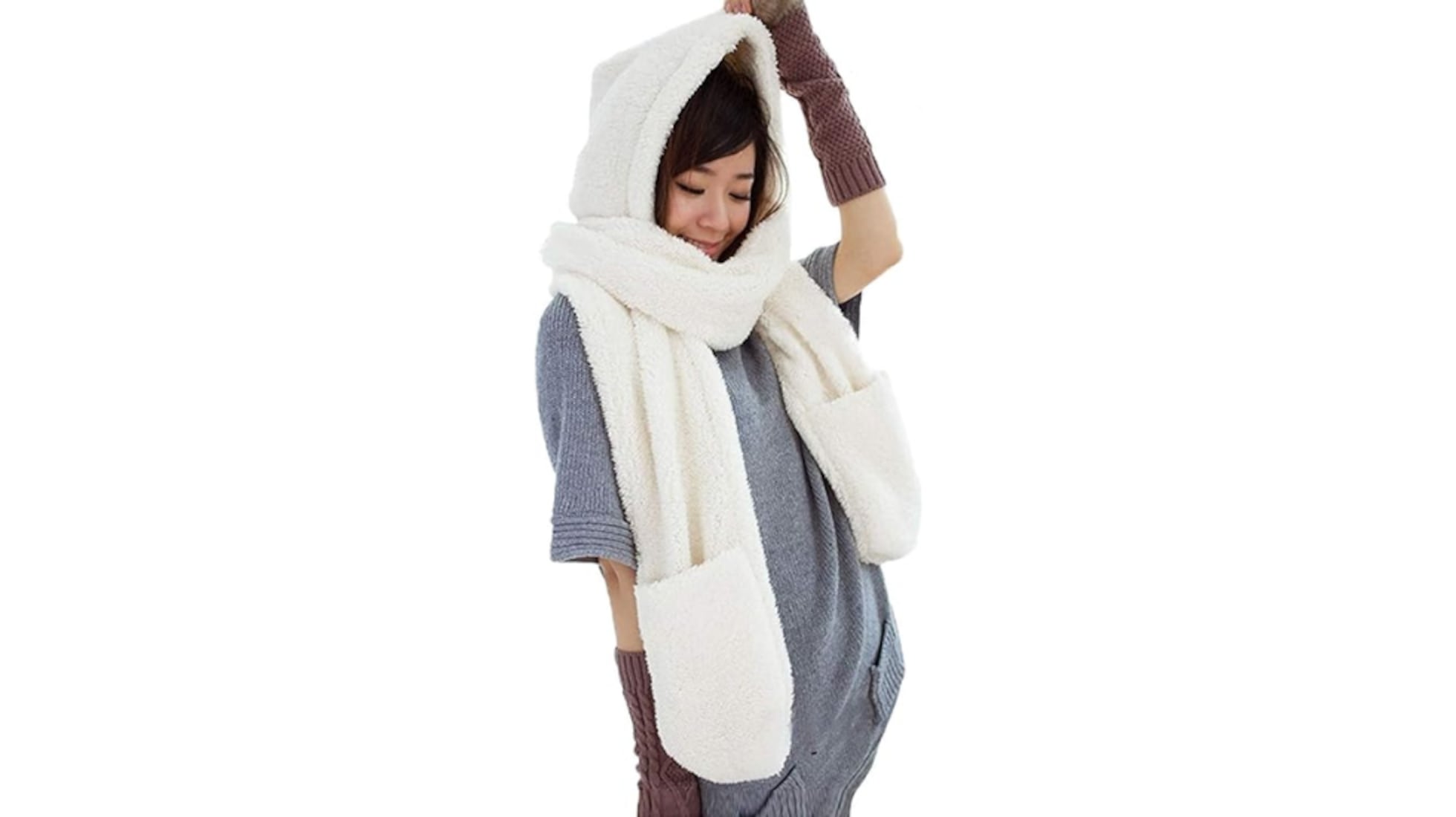 Bufandas con bolsillos para mujer: el complemento más práctico para ...
