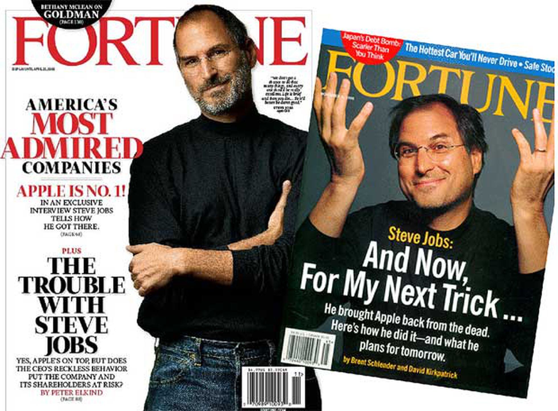 Portadas de la revista Fortune en 2008 y en 1998 con Jobs de ...